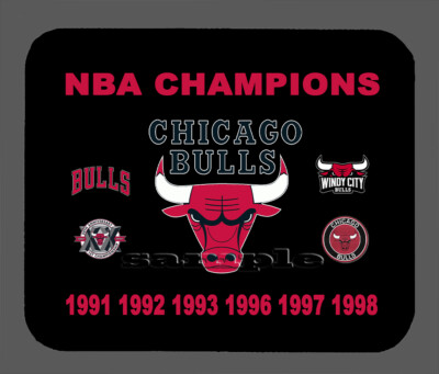 Chicago Bulls NBA Championship Banner Mouse Pad Item#487 | eBay