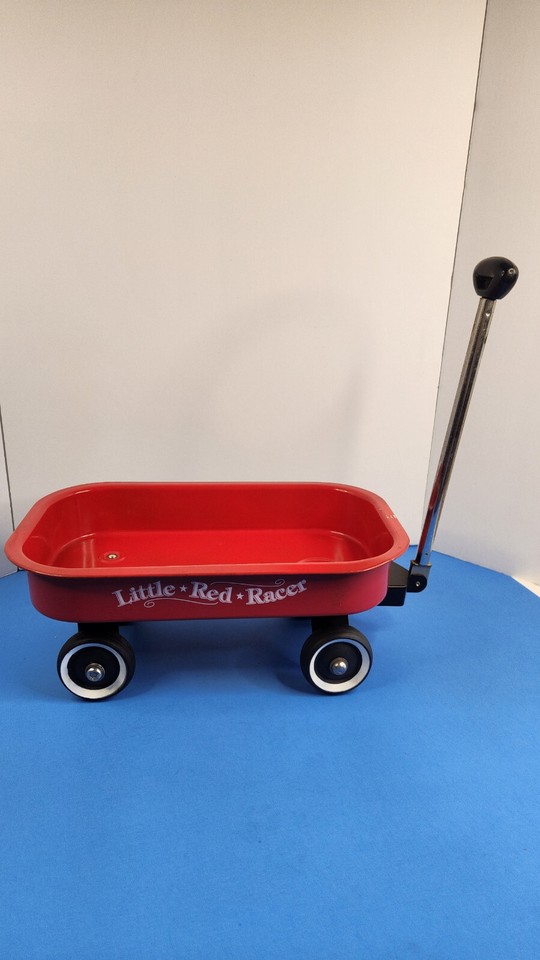 Vintage Little Red Racer Small/Mini Metal Wagon Pull Toy for Dolls ...
