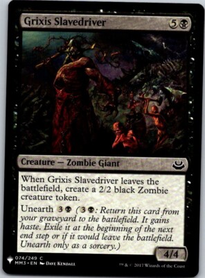 Magic the Gathering Grixis Slavedriver Mystery Booster MTG Free Shipping | eBay UK