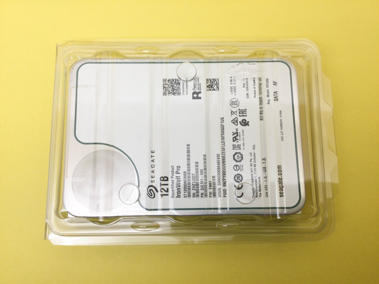 Seagate IronWolf Pro NAS 12TB ST12000NE0008 7200 RPM SATA 6Gb/s 3.5 ...