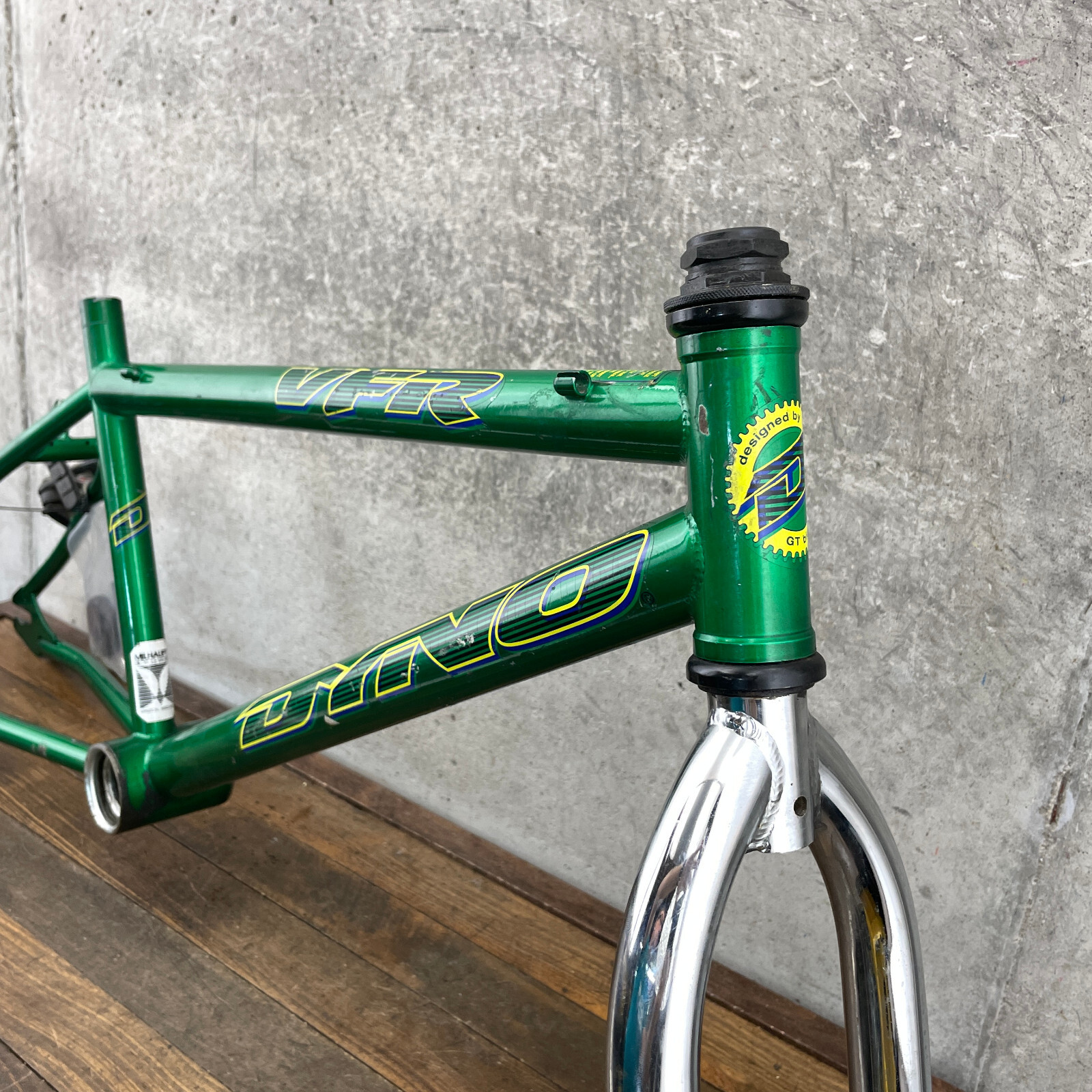 Dyno VFR Frame Set Old School BMX Green Freestyle Fork D Stamp 19 in TT ...