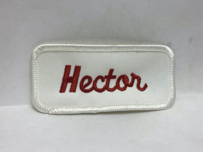 HECTOR USED EMBROIDERED VINTAGE SEW ON NAME PATCH TAGS ASSORTED COLORS ...