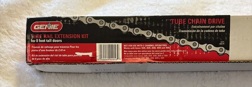 Genie Tube Rail Extension Kit (For 8' Doors) 5 Piece, Chain Drive Tube ...