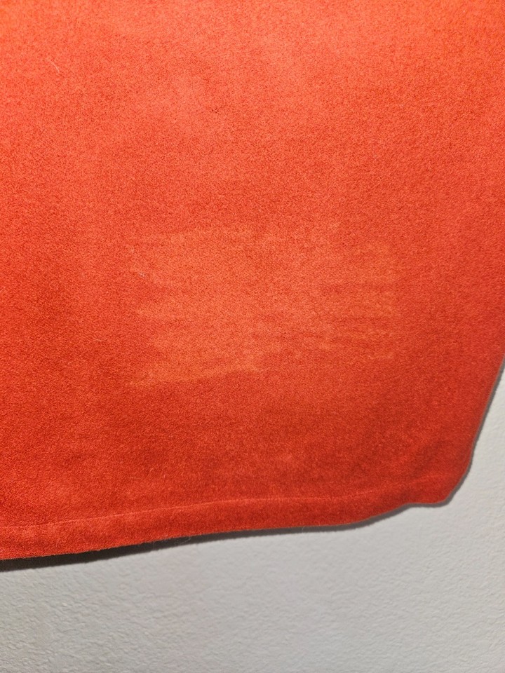 Eileen Fisher Felted Wool Shawl Collar Coat Petite Medium Vermeil Red ...