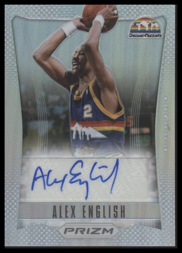 ALEX ENGLISH 2012 PRIZM AUTOGRAPHS SILVER PRIZM #8 /25 RARE HOF | eBay