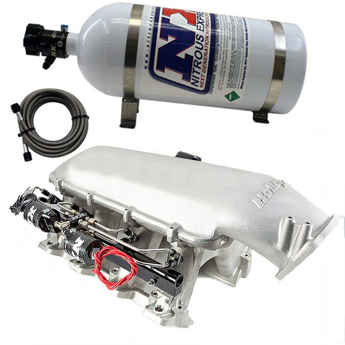 INTAKE004 Nitrous Express Holley Hi-Ram Manifold, Cathedral Port Heads ...