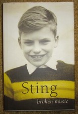 Broken Music: Memoirs by Sting (Hardcover, 2003) for sale online | eBay