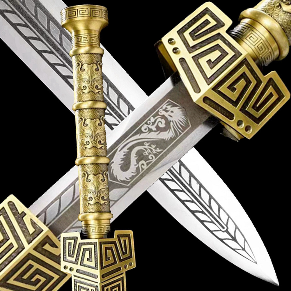 Qin Dynasty Weapons Qin Dynasty Jian Sword Chihu Folded Steel