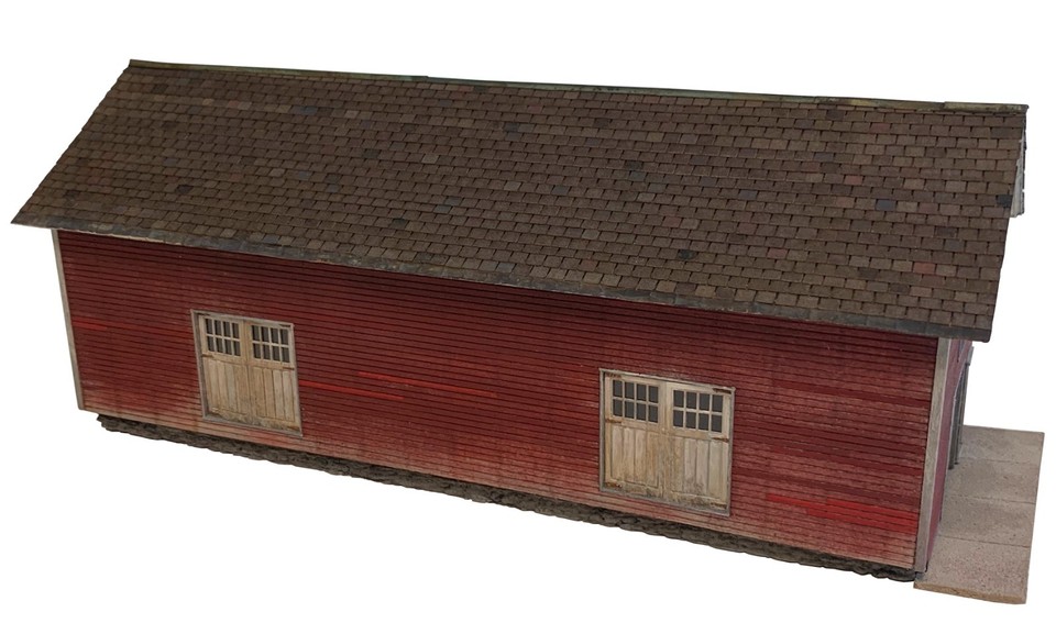 HUDSON RIVER MODEL COMPANY HO SCALE STORAGE BARN FULLY BUILT & PAINTED ...
