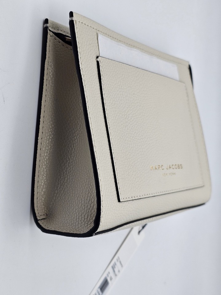 Marc Jacobs Grind Leather Cosmetic Bag Pouch Case New MK024015-B | eBay