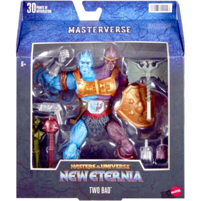 TWO BAD masters of the universe motu NEW ETERNIA figure revelation ...