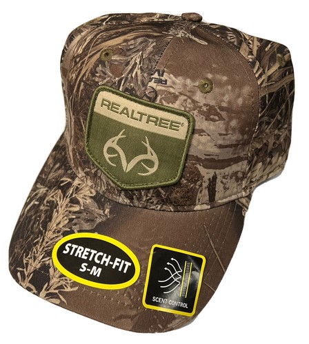 REALTREE Hunting Max-1 XT Stretch-Fit Scent Control Camo Hat Cap Size S ...
