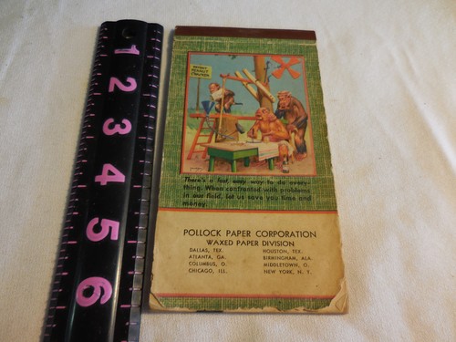 RARE VINTAGE "1930-50's POLLOCK PAPER COMPANY NOTEBOOK #7 | eBay