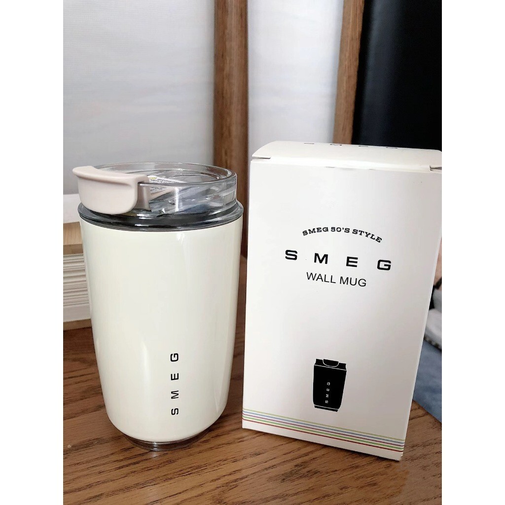 SMEG Tumbler Vintage Insulation Mug STAINLESS STEEL, FREE GIFTS FOR 3 ...