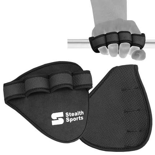 4-Finger Palm Grip Pads (PAIR) – Pull Up Grip, Weight Lifting Anti-Slip ...