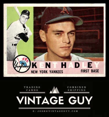 1960 Topps #102 Kent Hadley Vintage New York Yankees Baseball Card | eBay