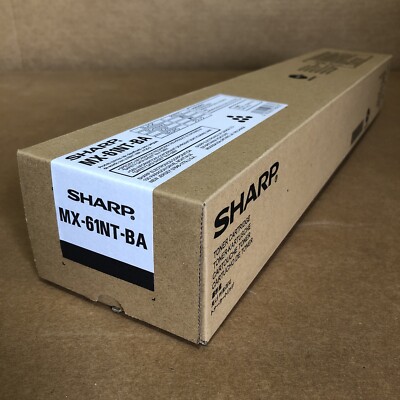 Genuine Sharp MX-61NT-BA Black Toner Cartridge - NEW SEALED | eBay