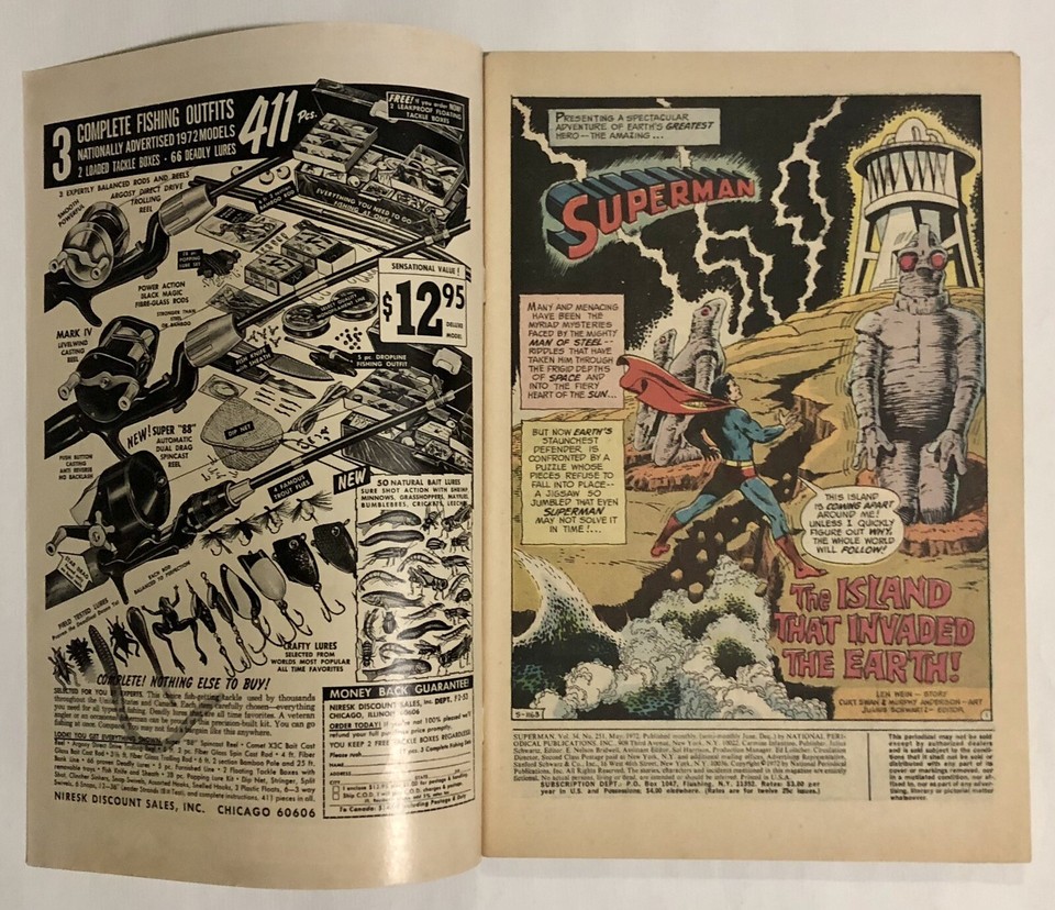 Superman #251 & #253 High Grade Set Bronze Age (1972) Marvel Comics Lot ...