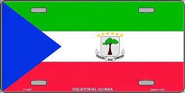 Equatorial Guinea Flag Metal Novelty License Plate Tag LP4007 | eBay