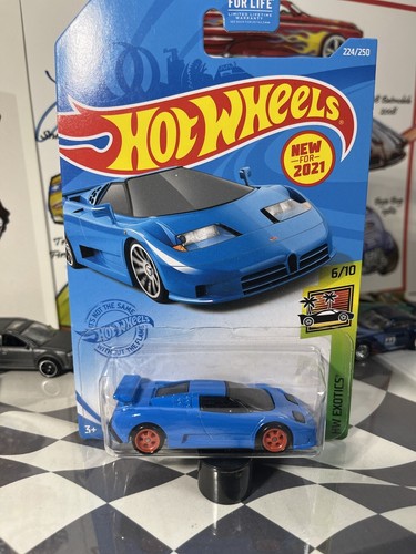 Hot Wheels '94 Bugatti EB110 SS HW Exotics Blue Custom Red Comold ...