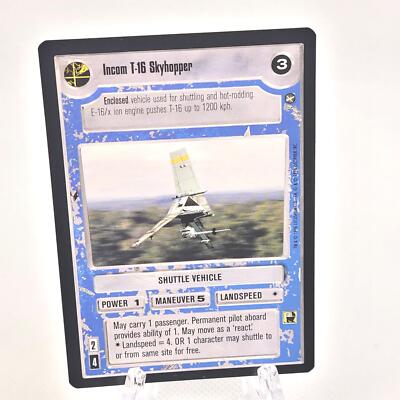 Star Wars CCG A New Hope Limited Black Border Light Side Incom T-16 ...