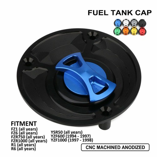 Gas Fuel Tank Cap for Yamaha FZ1 FZ6 FZR750 YZF-R1 YZFR1 R6 YSR50 ...