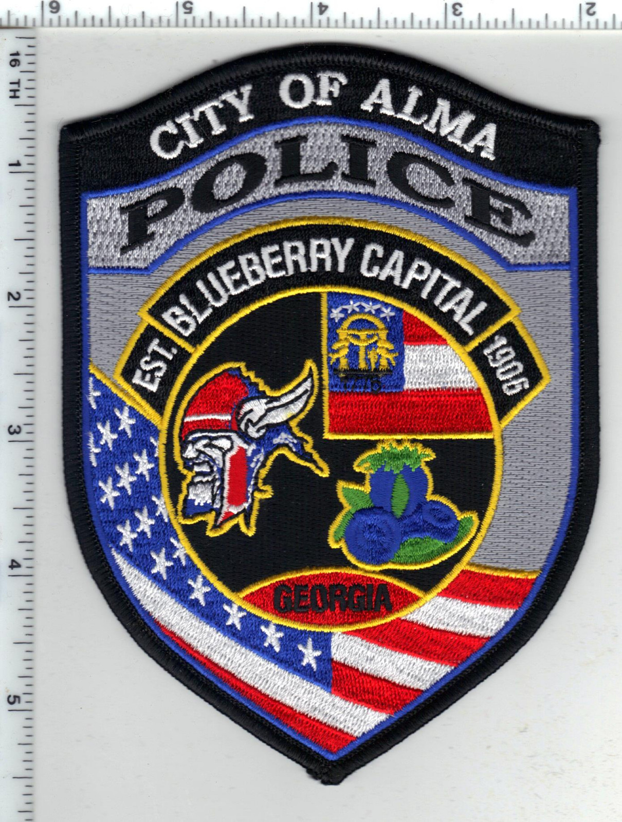 City of Alma Police (Georgia) Shoulder Patch - new from 1990's | eBay