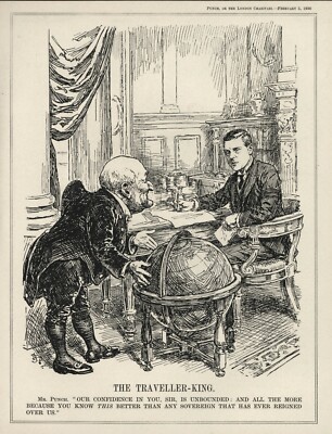 Early EDWARD VIII CARTOON ILLLUSTRATION - "The Traveler King" 1936 ...