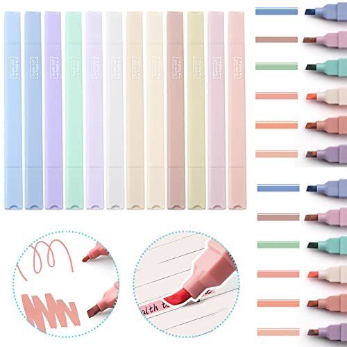 30Pcs Aesthetic Pens With Pastel Sticky Notes, Assorted Color Aesthetic ...