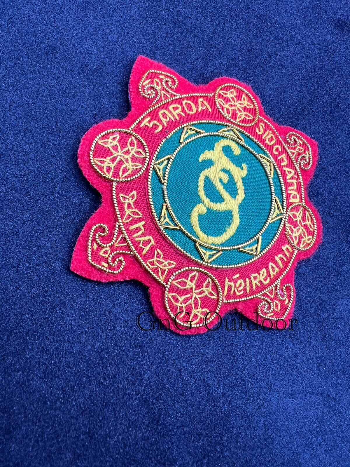 Garda Siochana Cap Badge Irish Police Embroidered Bullion Wire Replica ...