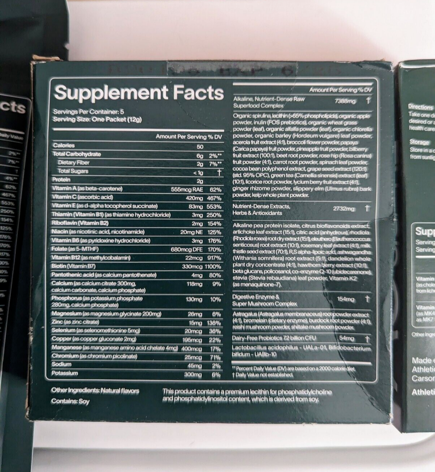 AG1 Athletic Greens Brand New Complete Kit (2) AG1 Pouch (5) AG1 Travel ...