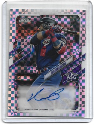 2021 Topps Chrome Update Nelson Cruz X-Fractor Autograph Insert Card ...