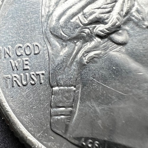 2023 P Edith Kanaka'ole Quarter Error Feeder Finger Scrapes US Mint AWQ ...