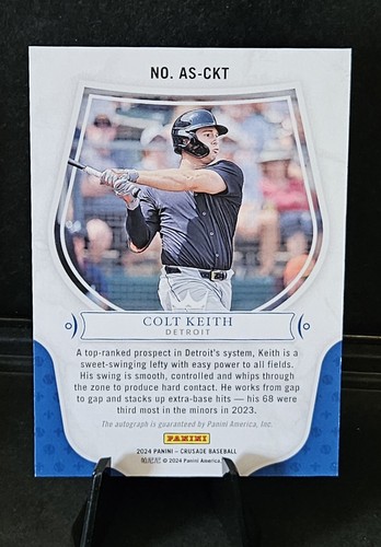 2024 Panini Crusade Apprentice Signatures Rookie Auto COLT KEITH RC #AS ...