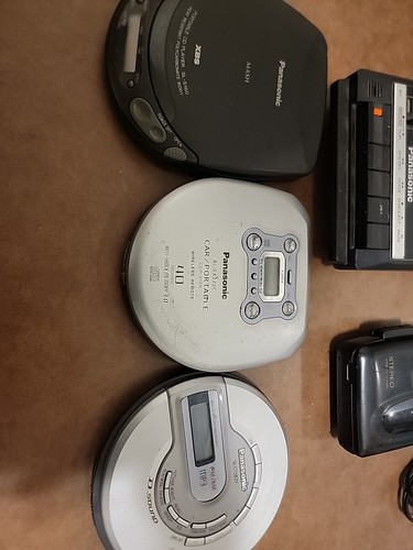 Lot Of 5 Panasonic Discman Parts / Repair Portable CD Players Cassette ...