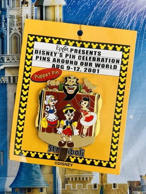 Disney Parks Pin Walt Disney World 2001 Epcot Pinocchio & Stromboli LE ...