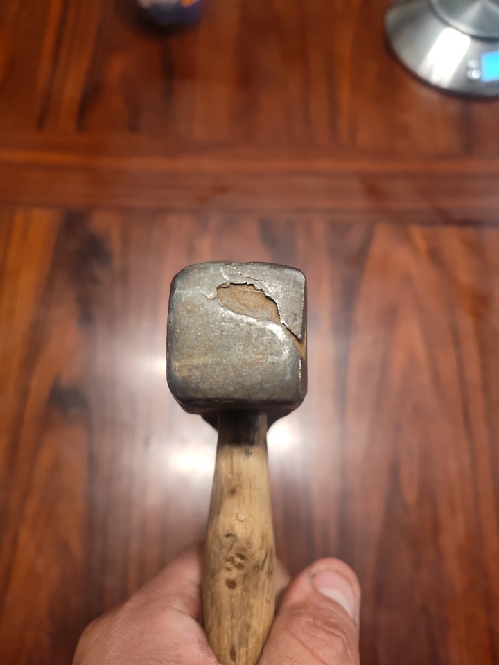 SMALL ANTIQUE VINTAGE HAND FORGED SPLITTING MAUL AXE CAMPING BUSHCRAFT ...
