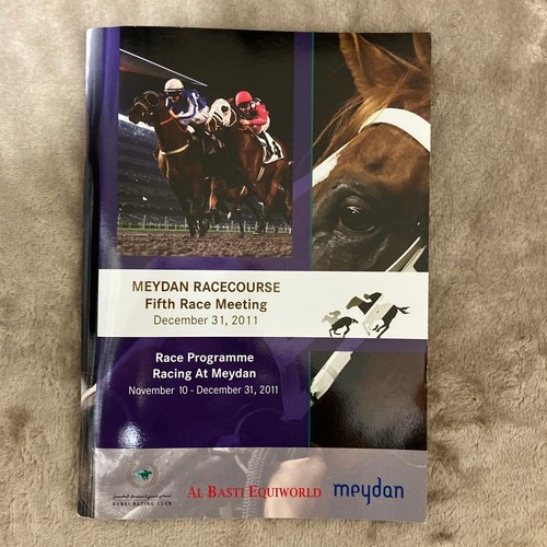 Meydan Racecourse 2011 Dubai Horse Racing Program with Course Map, Used ...