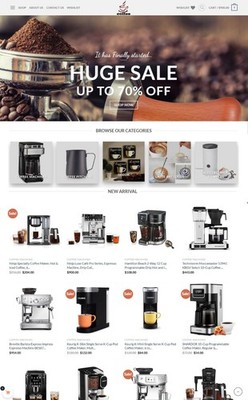 Turnkey Dropshipping Website, Coffee Makers Accessories Store + Free ...