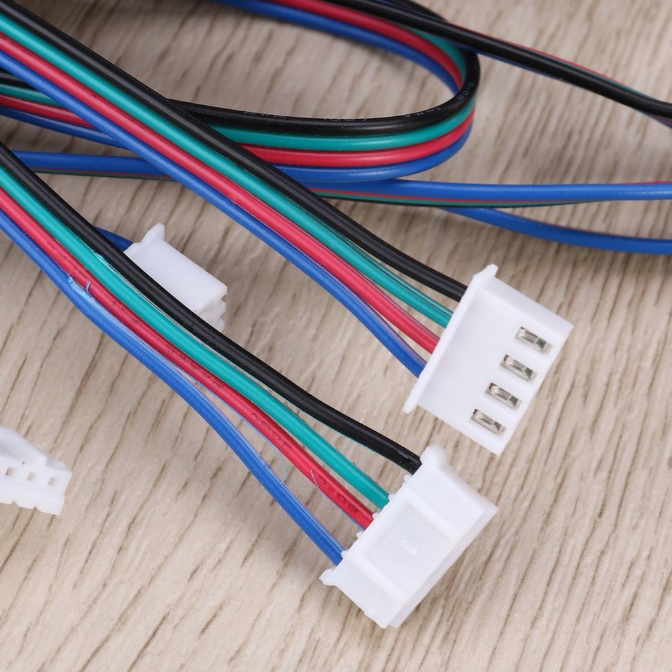 4 Pcs Straight Through Stepper Motor Cable Instrument Cables Lead Wire ...