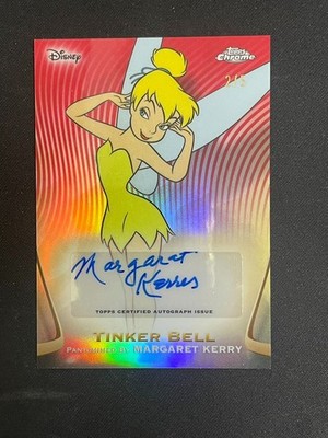 Tinker Bell by Margaret Kerry 2025 Topps Disney Chrome /5 Auto Red #AA ...