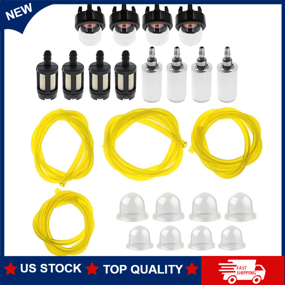Fuel Line Primer Hose Petrol Tubing Bulb Kit For Ryobi Poulan Craftsman ...