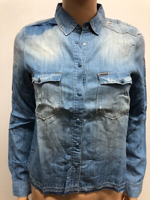 Women's Shirt Salsa 100%Lyocell Size S Color Blue New!! | eBay
