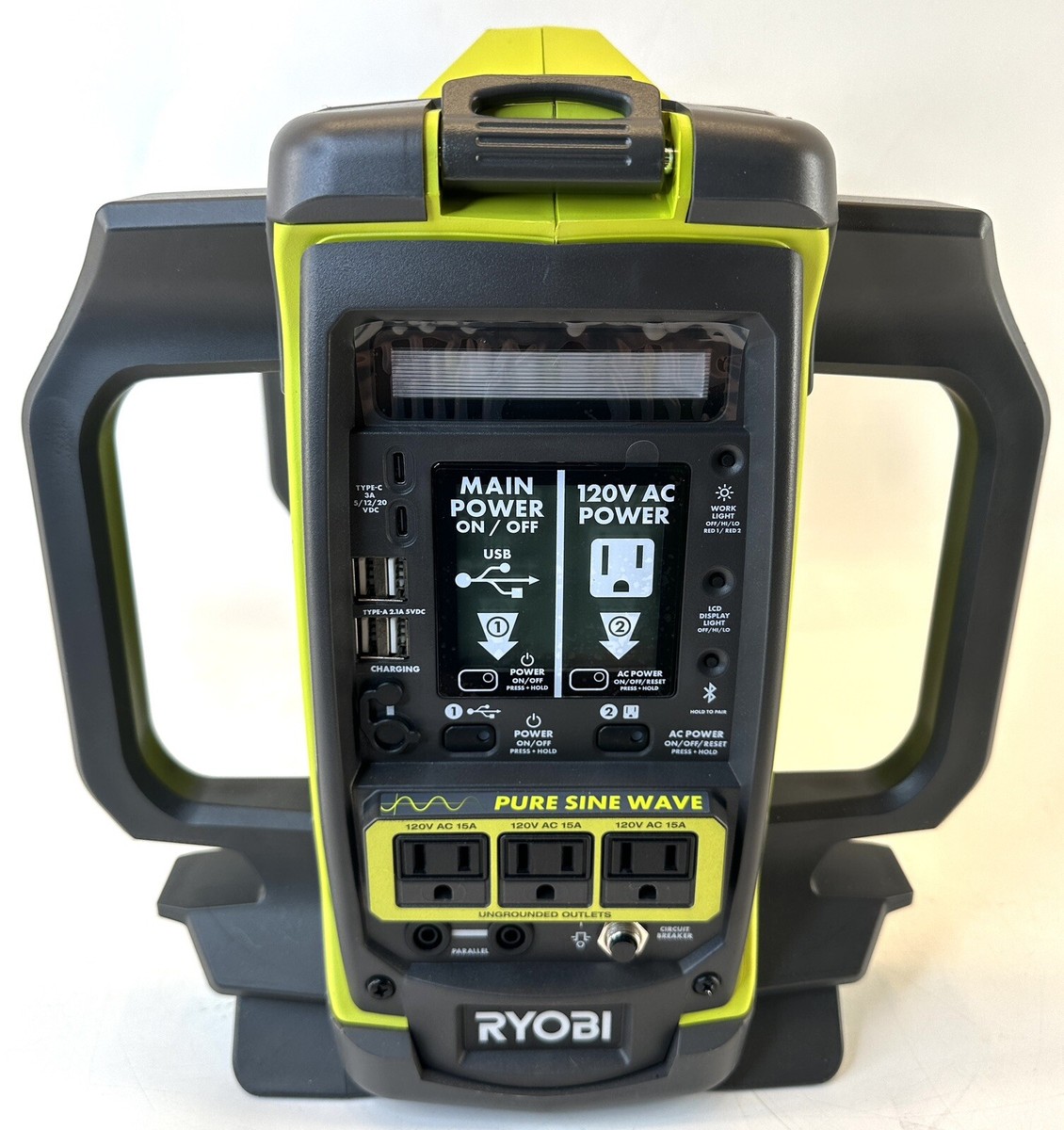 Ryobi Generator Power Inverter For Ryobi 40V 350W 4-Port DC 40V ~ AC ...