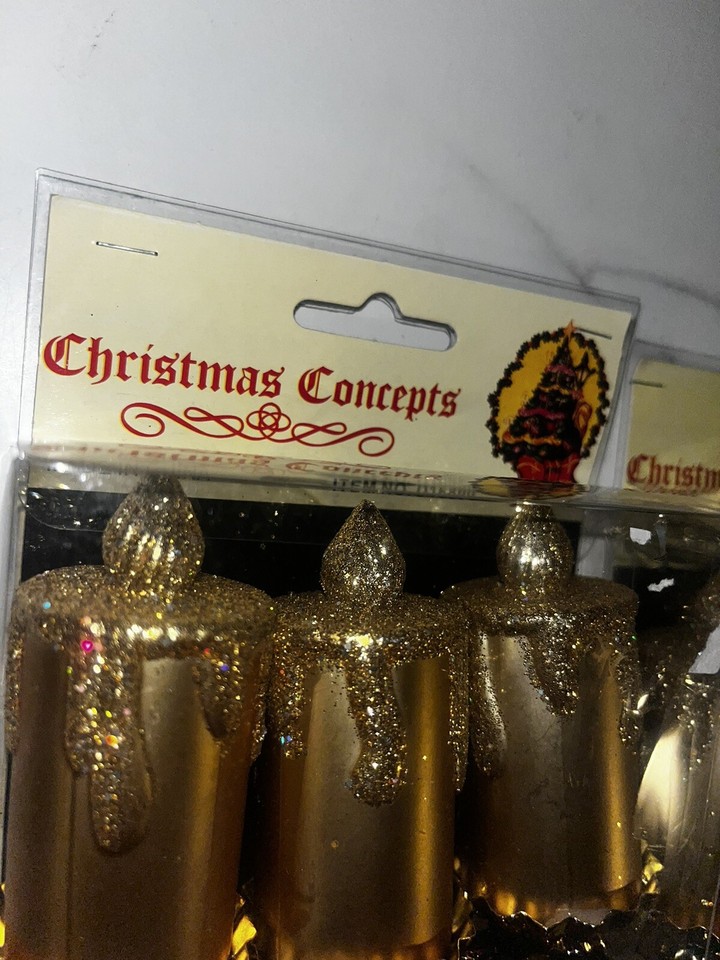 Vintage Christmas Tree Clip On Candles | eBay UK