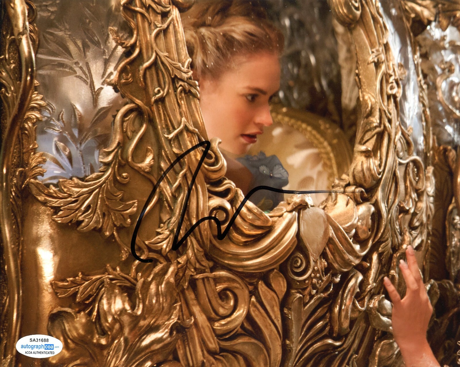 Lily James Cinderella Signed Autographed Signed 8x10 Photo ACOA 2020-10 ...