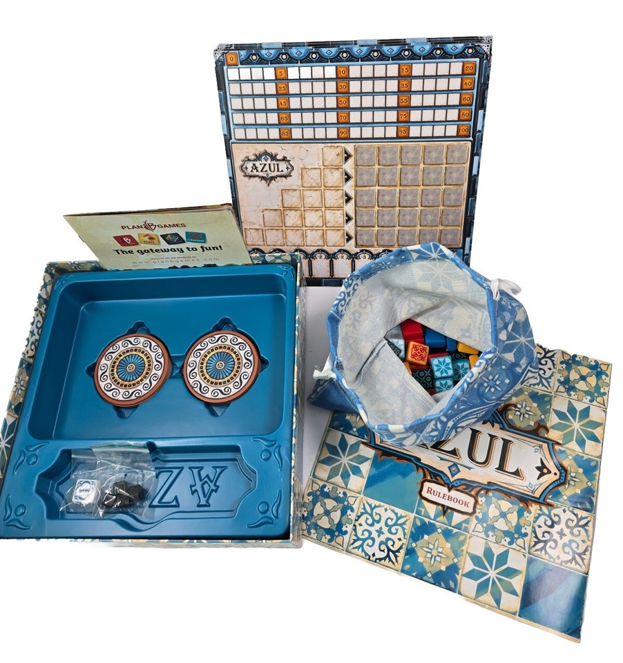 AZUL Tile Board Game, A Game By Michael Kiesling, Next Move Games 100% ...