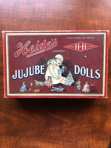 Rare Seldom Seen Heide’s Jujube Dolls Candy Box Early 1900s Very Nice ...