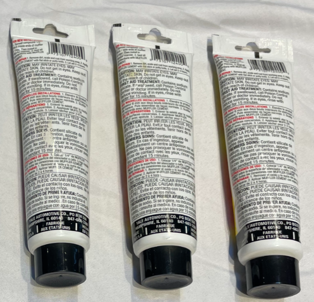 Yale MC6 Muffler Cement 6oz Steel Reinforced High Heat Resistant ...