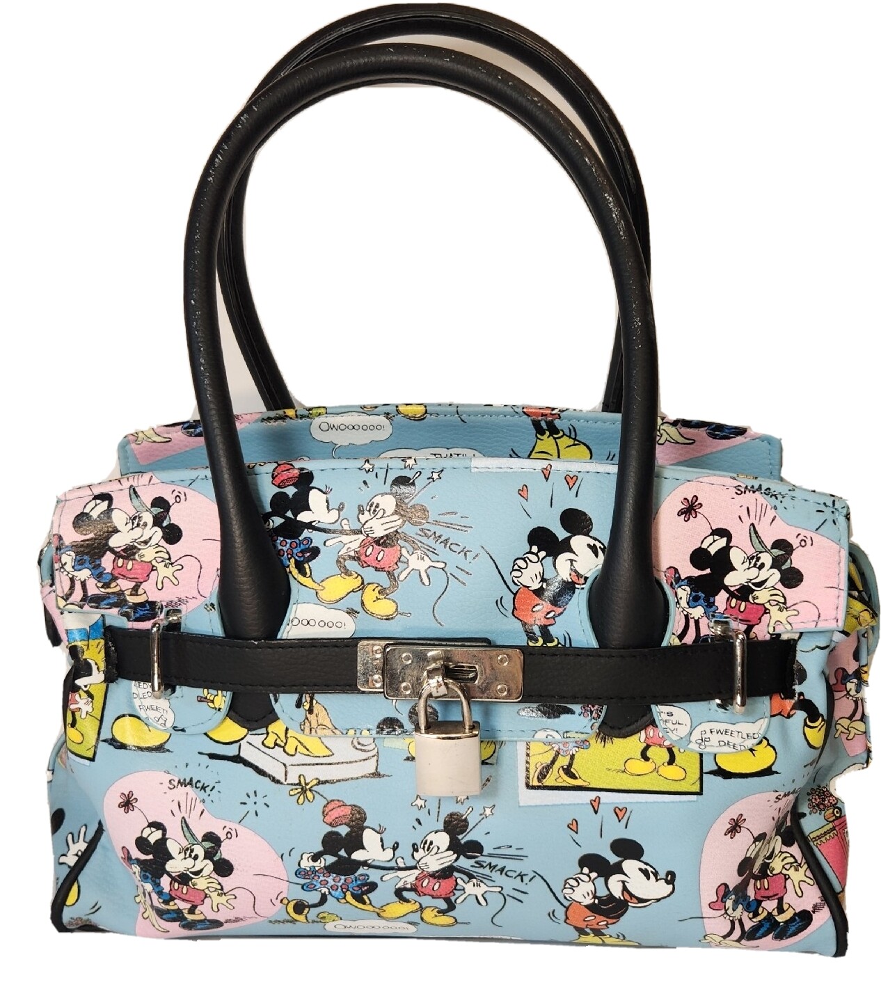 Vintage Disney Mickey & Minnie Comic Strip Light Blue… - Gem